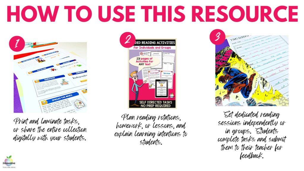 125 Guided Reading Teaching Activities | ANY BOOK | Text Response ...