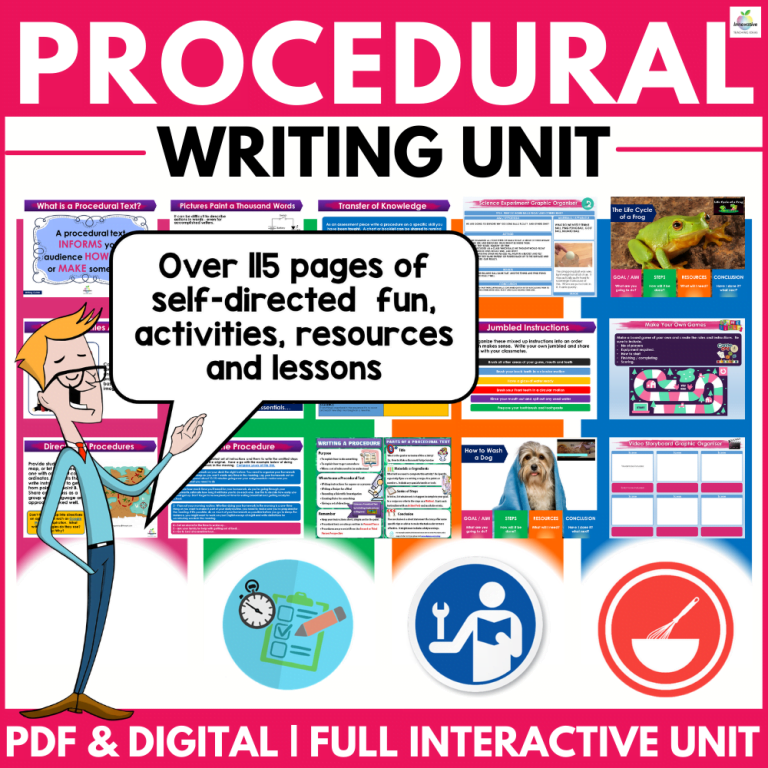 Procedural Text Writing Unit | Organizers | Prompts | Lessons | Digital ...