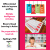FREE Blooms Taxonomy Spelling Activities Matrix | 42 Homework Tasks ...