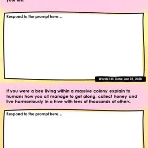 Digital Daily Writing Journal | Quick Writes | Prompts | Distance ...