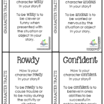 Create Better Characters with our Free Character Traits Cards