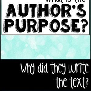 FREE Author's Purpose Anchor Charts | Classroom Posters - Innovative ...